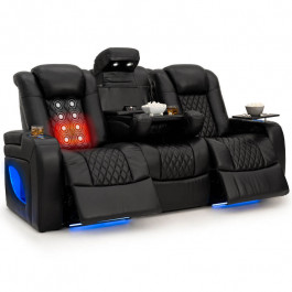 Anthem LT HeatZeroᵀᴹ Italian Leather Home Theater Sofas | 4Seating